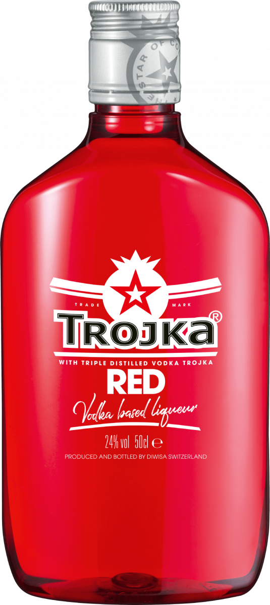 Trojka Vodka Liqueur Red – Roter Vodka-Likör 50cl PET