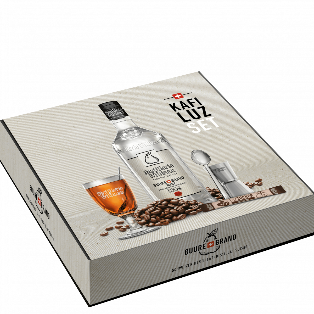 Distillerie Willisau Kafi Luz Set Birne | drinkdirect.ch