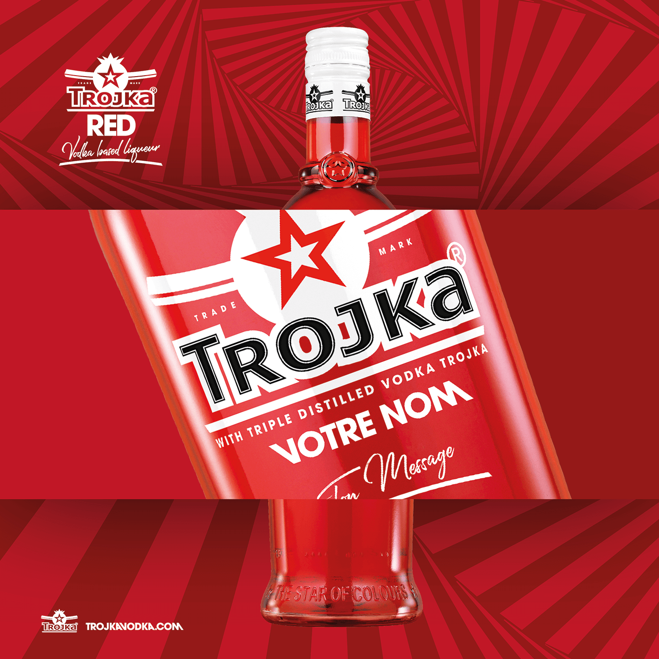 Trojka avec étiquette personnalisée